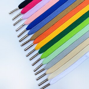 10mm Hoodie Drawstrings With Metal Tips, Flat Pants Laces - Etsy