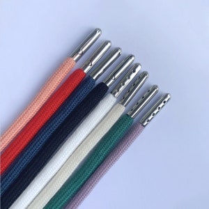 Rope Cotton Hoodie String With Silver Metal Stoppers, Rope Drawstrings ...