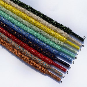 Glitter Fuzzy Shoelaces Glitter Rope Shoelaces 10 Colors - Etsy