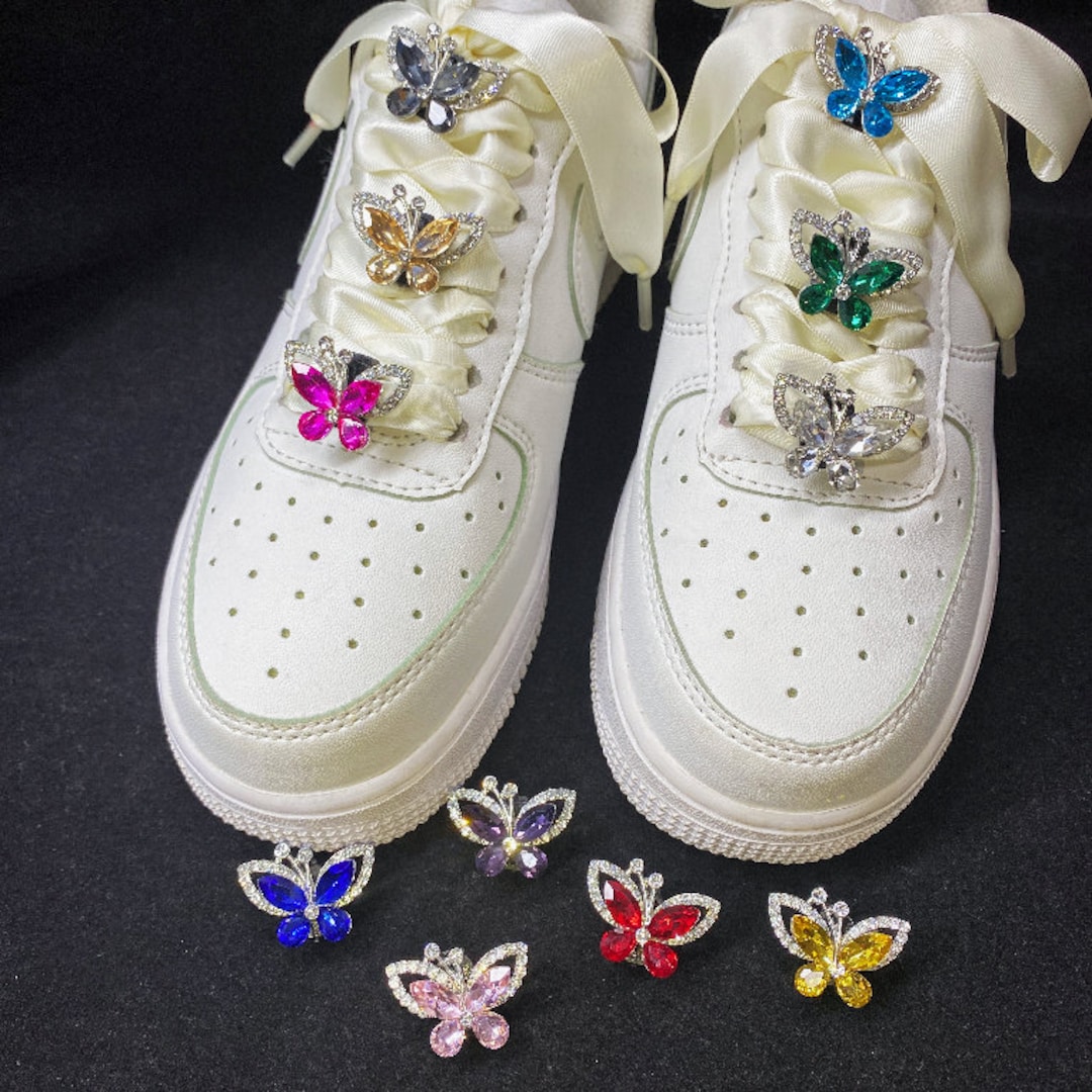 Butterflies Shoelaces Charms - 12 Colors - Etsy