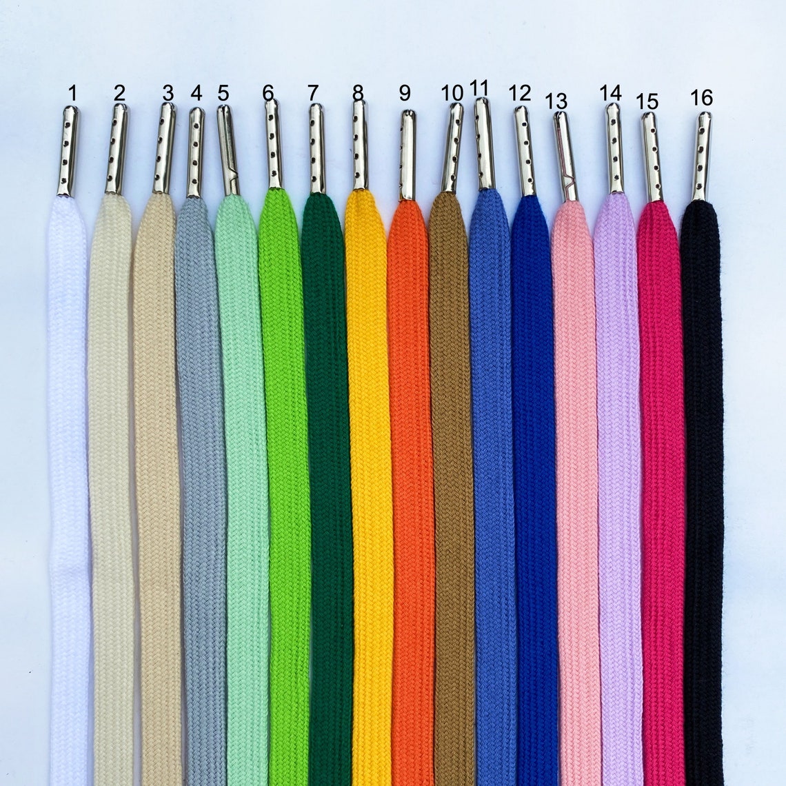 10mm Hoodie Drawstrings With Metal Tips, Flat Pants Laces - Etsy