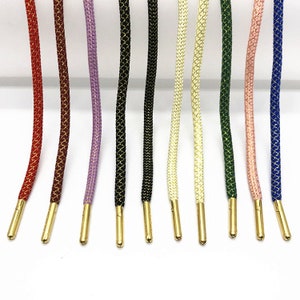Cotton Hoodie Strings With Metal Tips, Coloured Drawstrings, Rope Cord ...