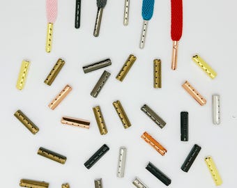 Colorful Metal Aglets Screw on Aglet Premium Lace Tips for Shoelaces ...