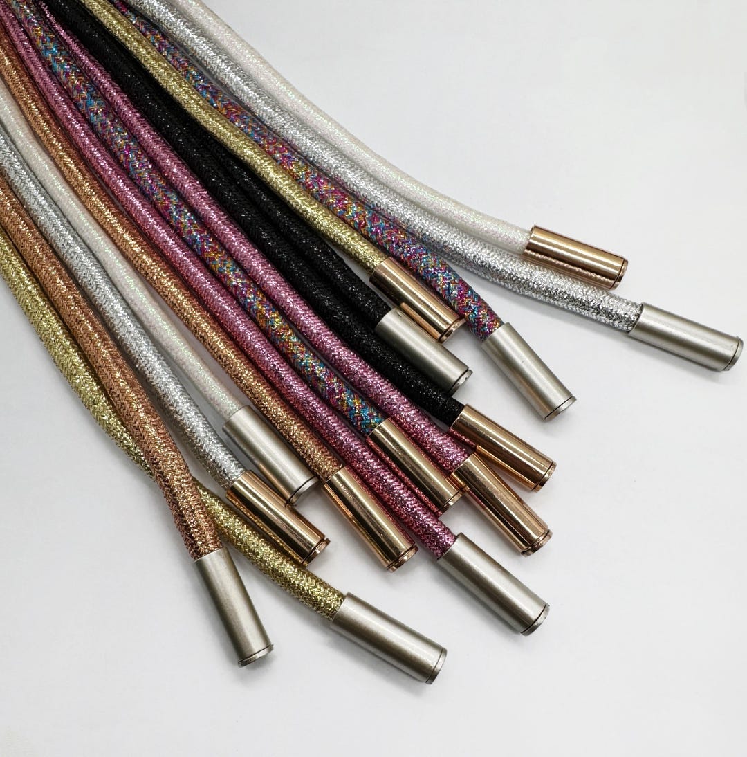 Glitter Drawstrings With Metal Stoppers - Etsy