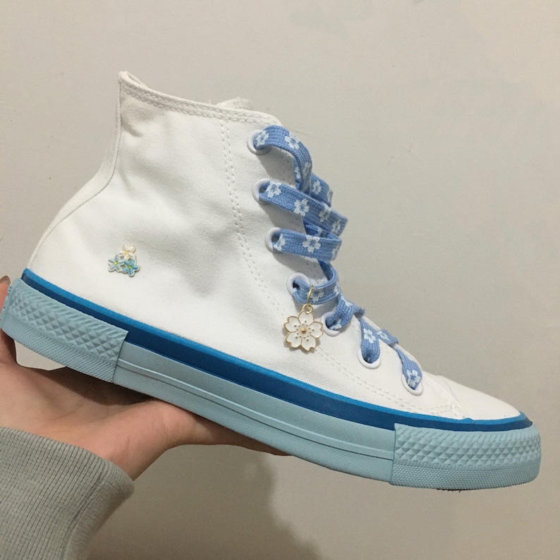 Sakura Shoe Laces Cherry Blossom Lace Floral Shoelaces With - Etsy