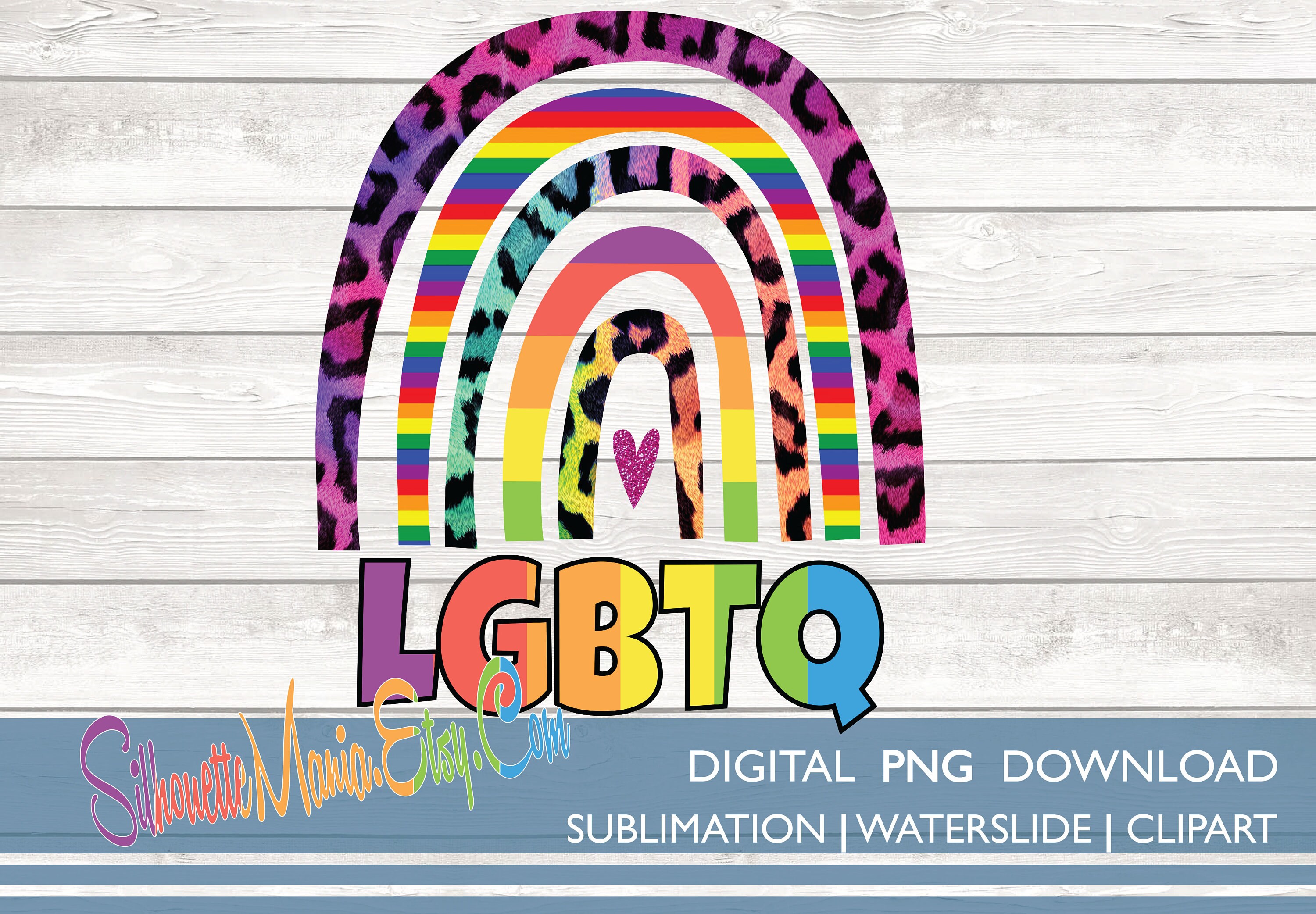 Lgbtq Rainbow Sublimation Lgbtq Pride Leopard Sublimation - Etsy UK