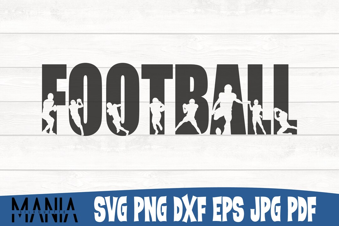 Football SVG Cut File, Football Shirt SVG, Football Silhouette SVG ...