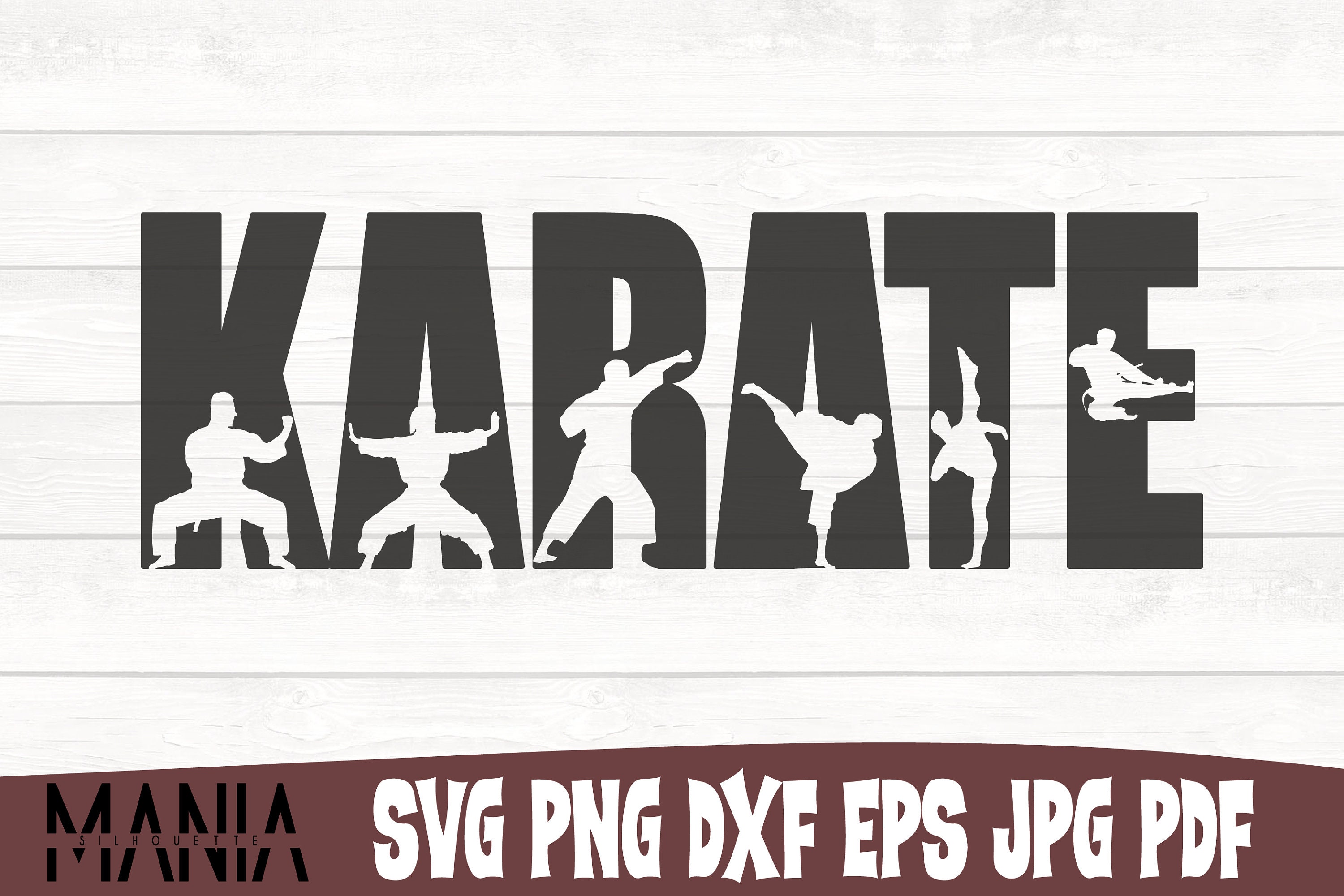 Karaté SVG Cut File Karate Shirt SVG Karate Silhouette SVG - Etsy France