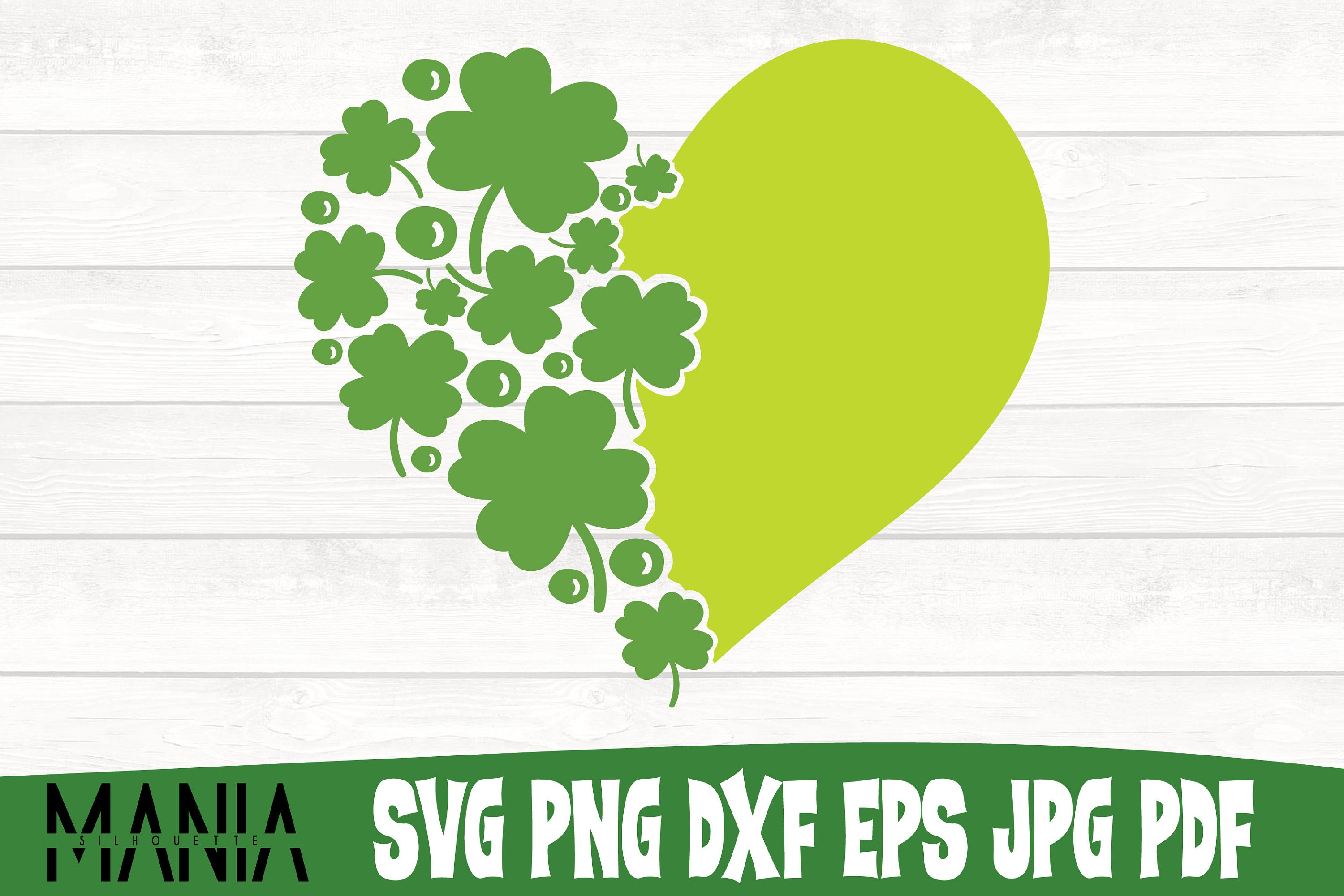 Irish Clover Heart Svg Saint Patrick Svg Irish Svg Shamrock | Etsy