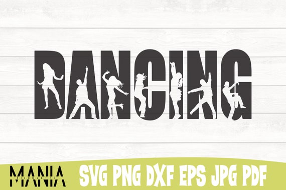 Dancing SVG Cut File Dancing Shirt SVG Dancing Silhouette | Etsy