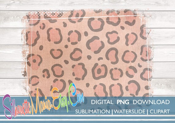 Distressed Leopard Background Sublimation Distressed Leopard | Etsy