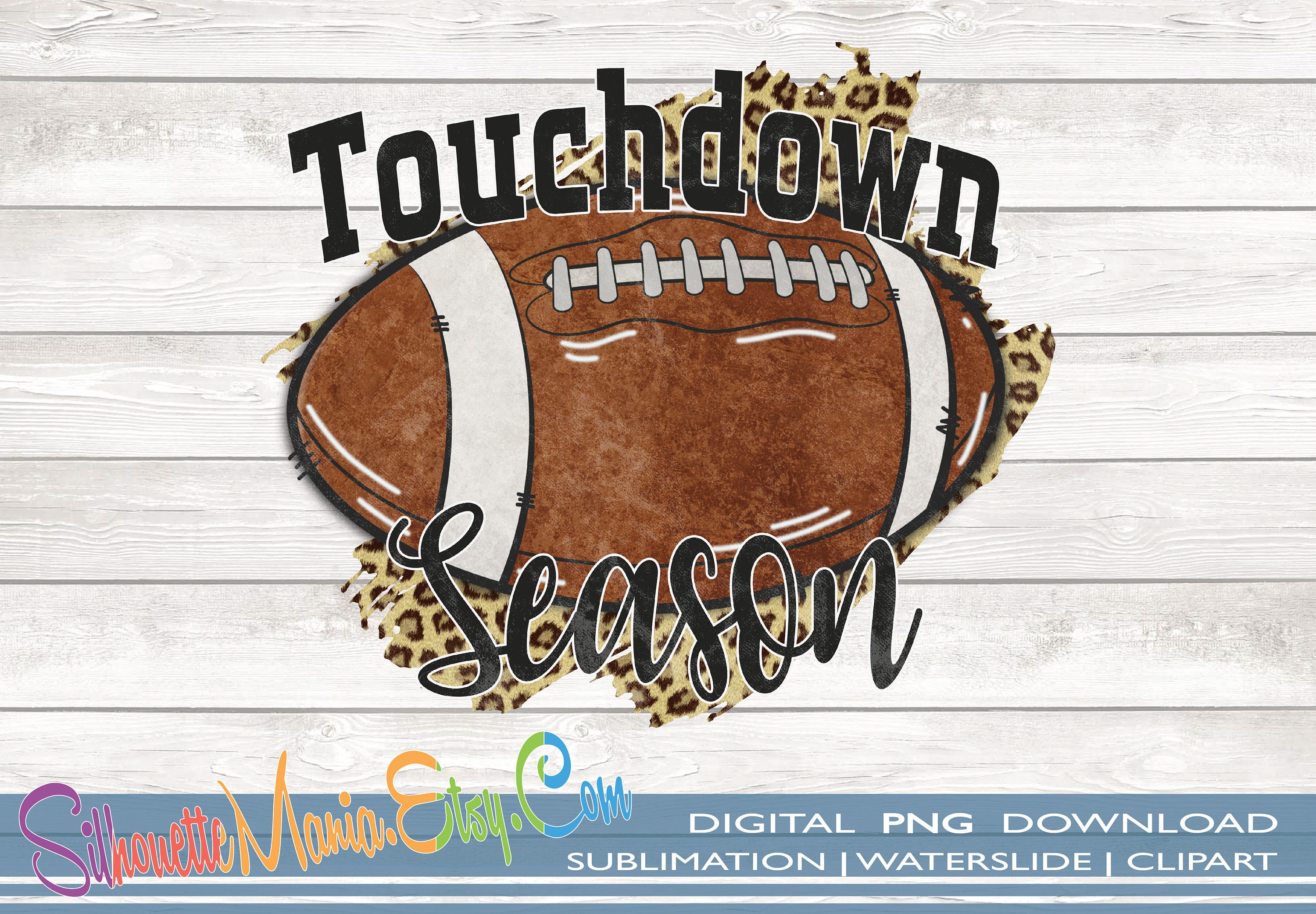 Touchdown Season Sublimation PNG Design Football Shirt | Etsy