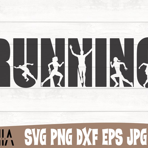 Running Svg - Etsy