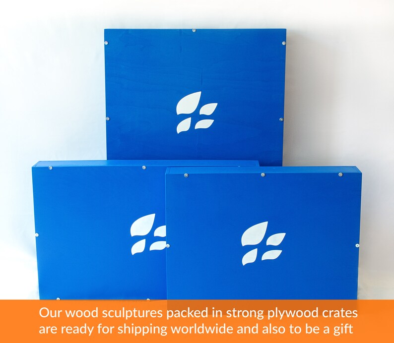 Parametric Wall Art Wood Block Art 3D Wall Sculpture Wood Decor White ...