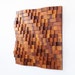 Wood Block Wall Art Parametric 3D Wall Sculpture Mosaic - Etsy