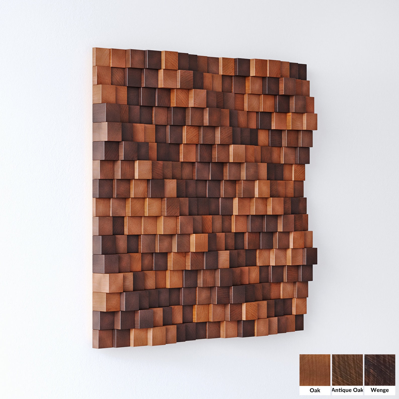 Parametric 3D Wood Minimalist Wall Art Sculpture. Wood Wall Acoustic ...