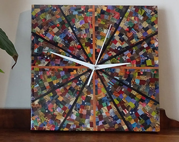 Wall Clock - Collage - Etsy