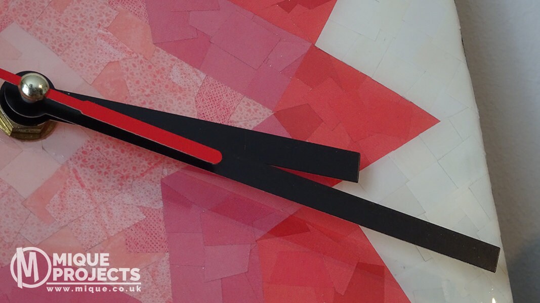 Red Star Wall Clock Paper Mosaic Collage - Etsy