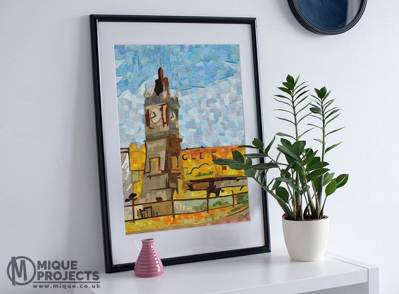 Margate Tower Clock Poster Handmade Collage Paper Mosaic - Etsy Margate Tower Clock Poster Handmade Collage Paper Mosaic - Etsy