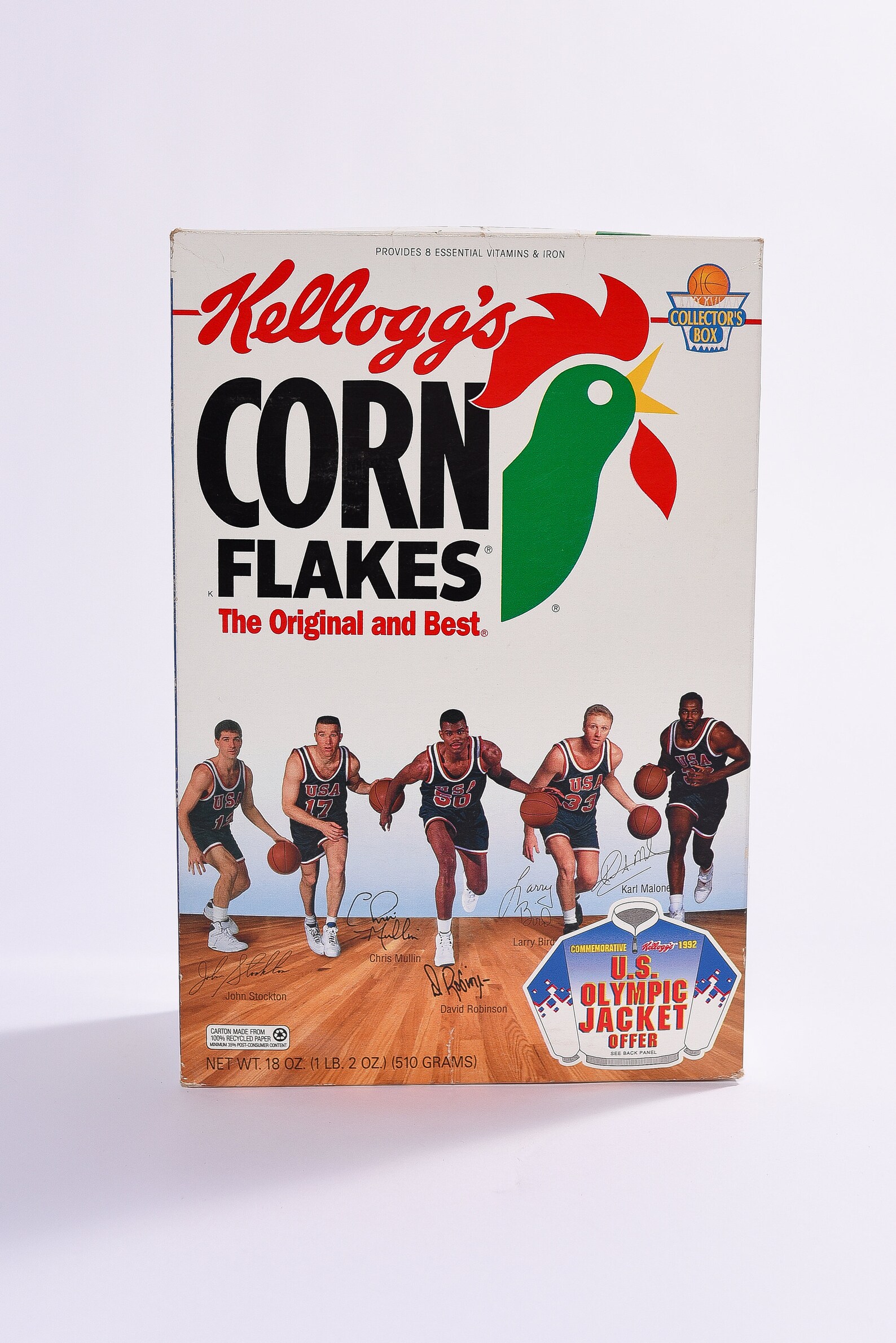 Vintage 1992 Corn Flakes Box with Larry Bird | Etsy