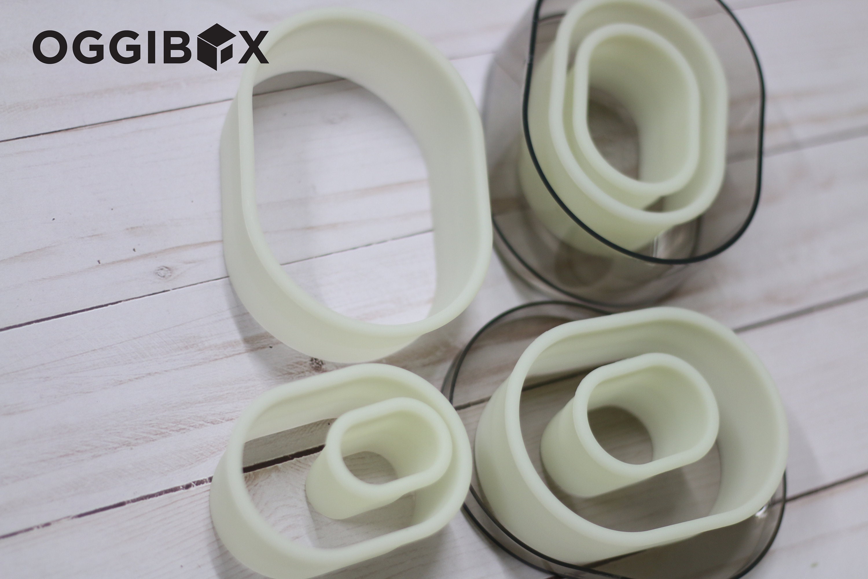 Oggibox 7-piece Oval Nylon Cutter Set Pastry Biscuit Cookie Cutter Cake ...