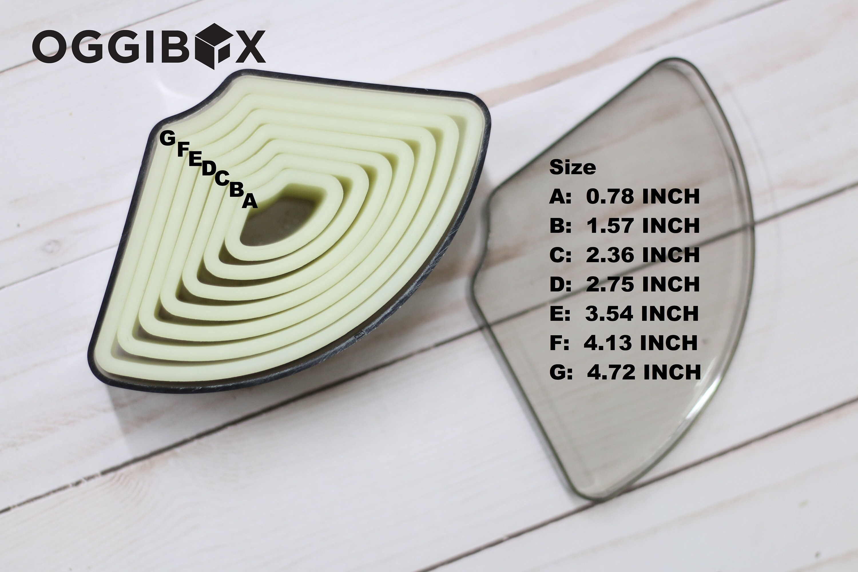 Oggibox 7-Piece Fan Nylon Cutter Set Pastry Biscuit Cookie | Etsy