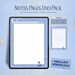 Printable Notes Pages & Goodreads Template Blank and Lined Paper A4, A5 ...