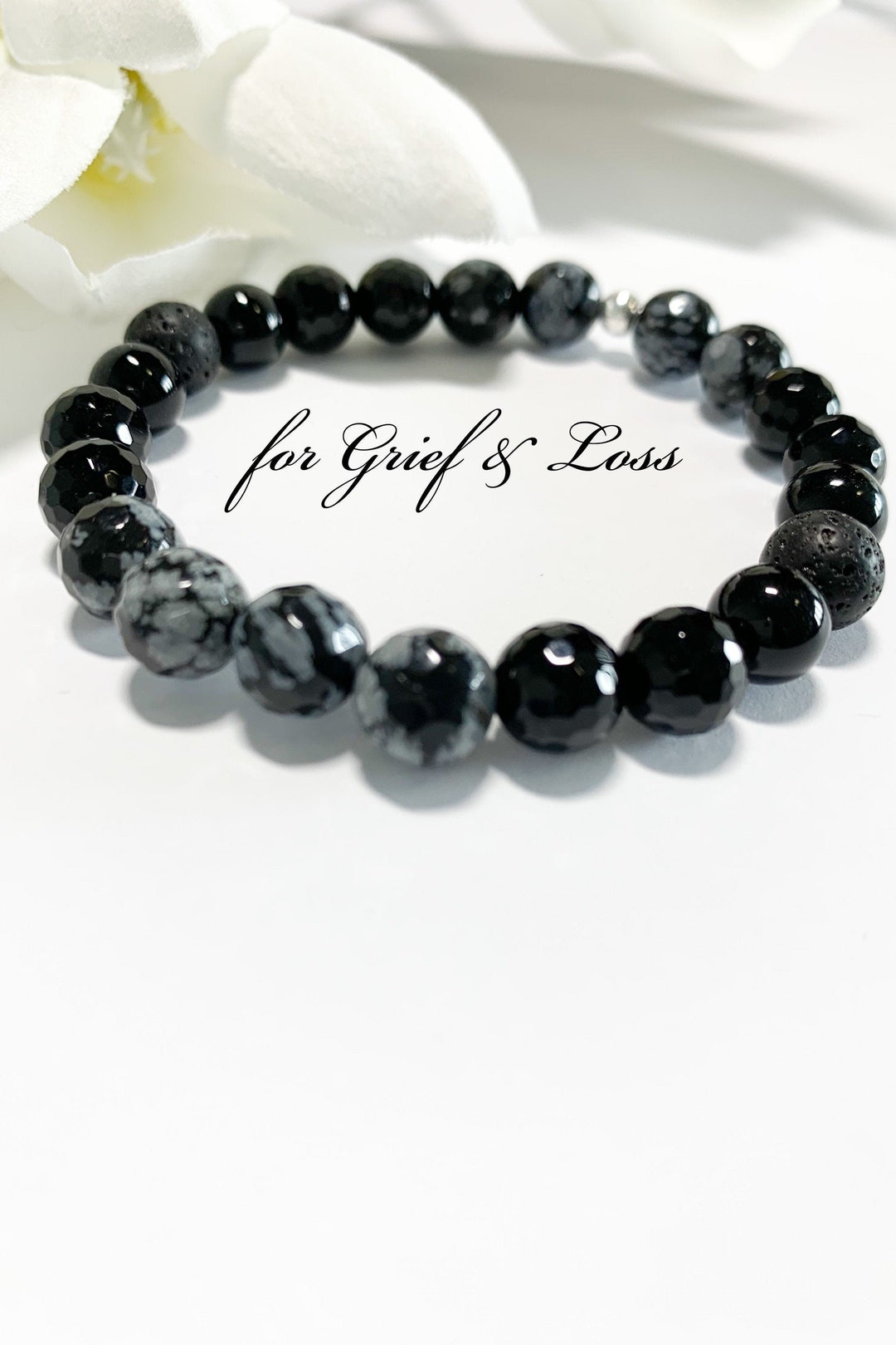 Grief & Loss Bracelet, Sympathy Gift of Healing Crystals, Overcoming ...