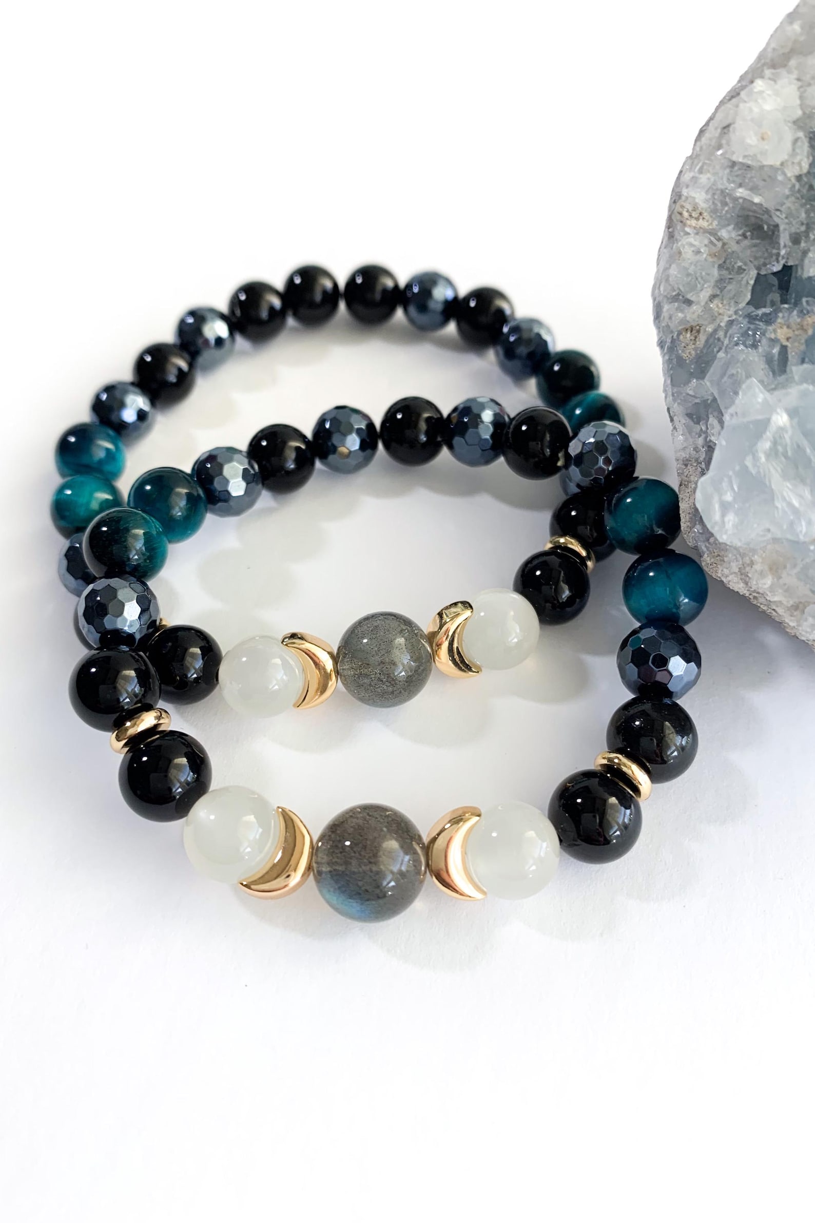 Ultimate Women’s Crystal Protection Bracelet – Labradorite, Tourmaline ...