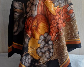 Jacquard silk scarf | Etsy