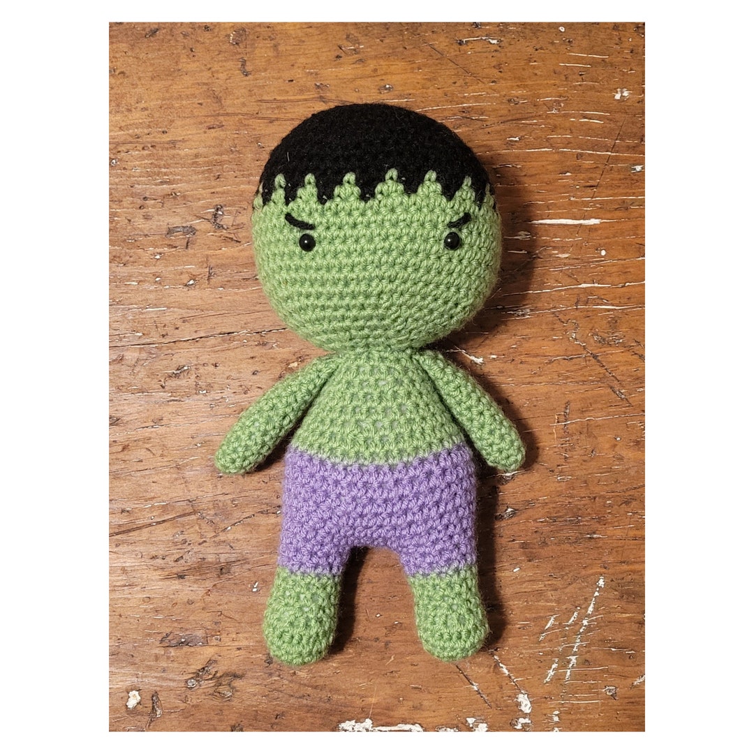 Incredible Hulk Crochet Doll Marvel Amigurumi Super Hero the Hulk - Etsy