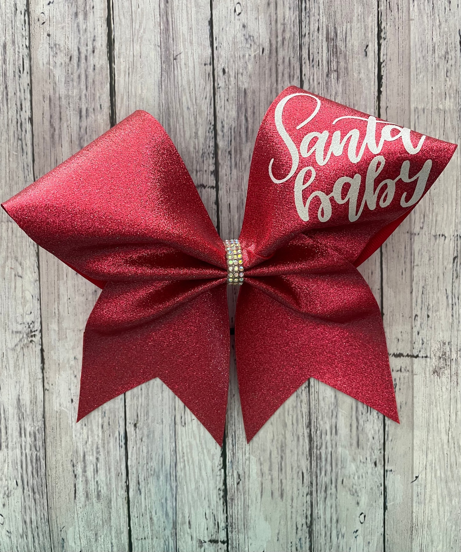 Santa Baby Cheer Bow, Christmas Cheer Bow, Cheer Bow, Cheer, Bow, Team ...