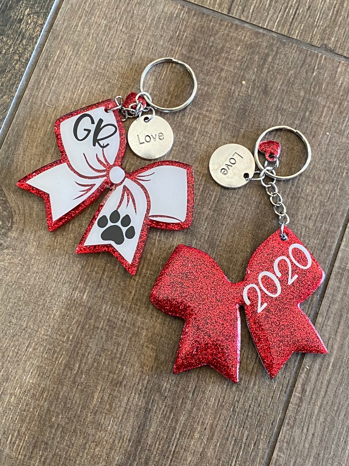 Cheer Bow Bag Tag/ C - Etsy
