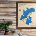Big Shag Lake, MI 3D Wood Map | Custom Nautical Map, Cabin Decor, Lake ...