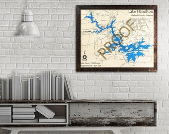 Shadow Lake VT 3D Wood Map Custom Nautical Chart Cabin - Etsy
