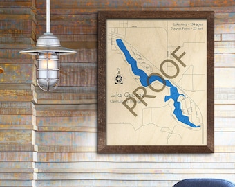 Cotile Lake, Louisiana 3D Wood Map | Custom Nautical Map, Cabin Decor ...