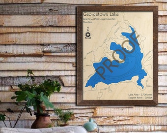 Georgetown Lake Map - Etsy