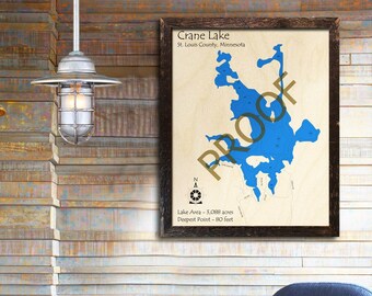 Crane Lake Map Svg - Etsy