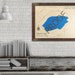 Hewitt Lake, MI 3D Wood Map | Custom Nautical Map, Cabin Decor, Lake ...