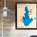 Bald Eagle Lake, Minnesota 3D Wood Map | Lake House -cabin Decor ...