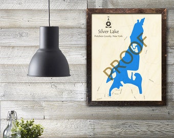 Silver Lake Ny Map - Etsy