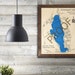 Tilghman Island Chesapeake Bay MD 3D Map Custom Wood Map, Cabin Decor ...