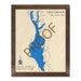 Lake Cascade, ID 3D Wood Map | 3D Depth Chart, Cabin Decor, Lake House ...