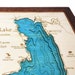 Flathead Lake Map 3D Nautical Wood Map Flathead Lake MT Laser-etched ...