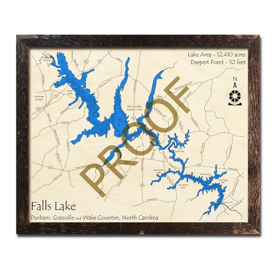 Falls Lake North Carolina Map