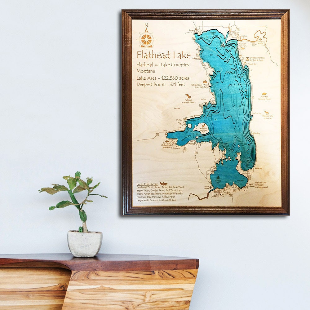 Flathead Lake Map