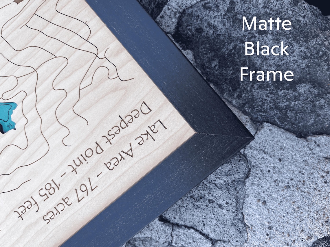 Nepco Lake, WI 3D Wood Map | Custom Cabin Decor - Lake House Décor ...