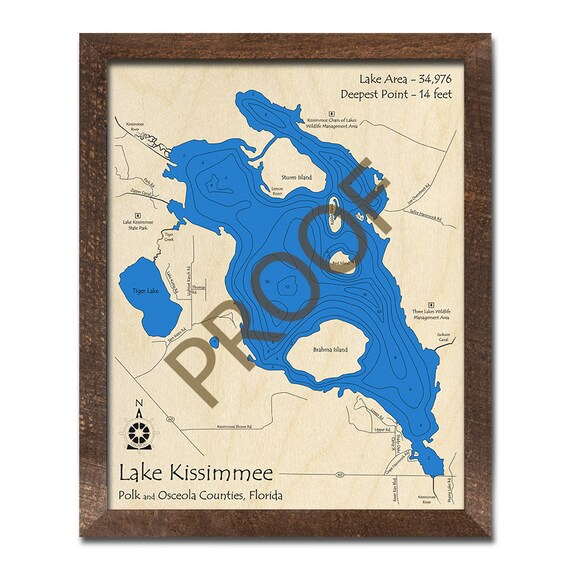 Mapa Del Lago Florida