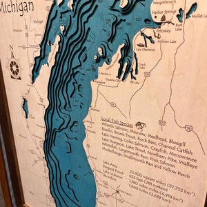 Big Sur, CA 3D Laser-cut Wood Map | Cabin Decor - Nautical Decor | Map ...