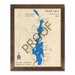 Priest Lake, ID 3D Wood Map | 3D Depth Map, Cabin Decor, Lake House ...
